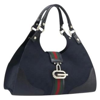 Gucci Sac bandouli&egrave;re vintage Pre-owned en toile - Femme - Pre-owned - Noir - Taille: ONE Size