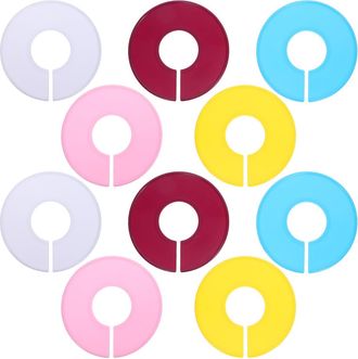 BESPORTBLE Kleidergrößen Schnallen 10 Stück Rund Kunststoff Größen Teiler Für Kleiderbügel Kleiderschrank Organisation Und Bekleidungsgeschäft Zubehör