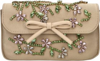 Gedebe Gedebe, Femme, Sacs, Multicolore, Taille: ONE Size Pochette en satin et strass