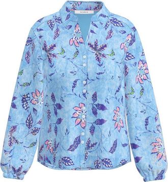 bianca Druckbluse ADINA in floralem Allover-Dessin in Trendfarben