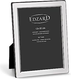 Edzard Cadre Photo Salerno, argent&eacute; Noble, r&eacute;sistant au ternissement, pour Photo 13 x 18 cm