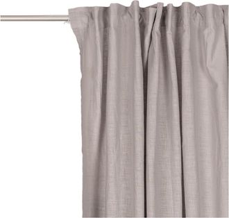 Schöner Leben Bio Gardine Bio Baumwolle Leinen Leinenstruktur Uni hellgrau 140x270cm