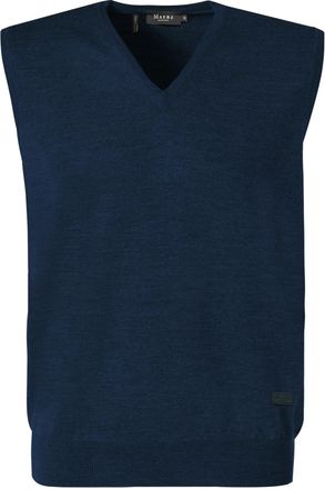 Maerz MAERZ Muenchen Herren Pullunder blau unifarben
