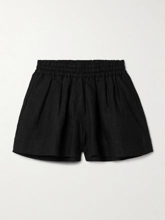 Suzie Kondi Shkip Linen Shorts - Black