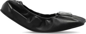 Maison Margiela Femme, Chaussures, Noir, Taille: 37 1/2 EU Ballerines en cuir avec pendentif