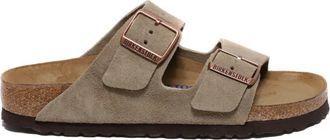 Birkenstock Sandalen - Arizona Sandal With Adjustable Straps In Suede San - Gr. 37 (EU) - in Braun - für Damen