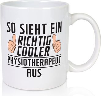 Generic Richtig Cooler Physiotherapeut - Tasse Weiss - Kaffeetasse/Geschenk/Familie