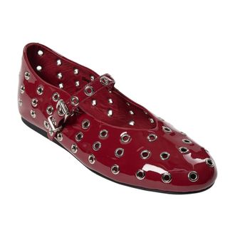 Sofie Schnoor Rote Ballerinas 100% Leder - - Shoes - Damen - Rot - 37 EU