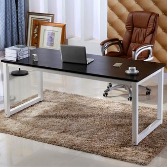 Generic Moderner Schreibtisch im schlichten Stil, Schreibtisch für das Heimbüro Arbeitsplatz für Home Office,Arbeit & Gaming einfach zu montieren(A1,39.5 L x 