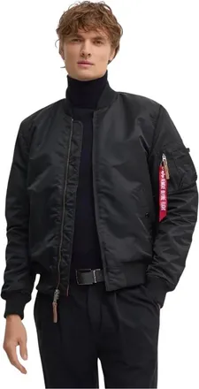 Alpha Industries Homme, Vestes, Noir, Taille: S Bomber Vestes