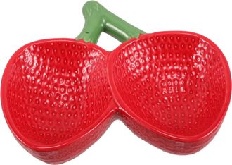 Cabilock Erdbeerförmiger Keramik Speisebehälter Japanischer Stil Multifunktionaler Salatteller Snackteller Für Pasta Und Vorspeisen