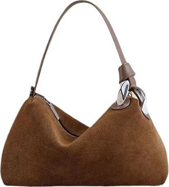 Generic Compatible avec le sac &agrave; main marron caf&eacute; for femme porter sur l&eacute;paule ou en bandouli&egrave;re(G)