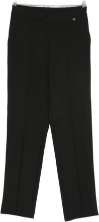 MY TWIN Twinset Femme, Pantalons, Noir, Taille: 36 FR 00006 Pantalon Droit