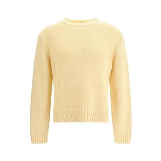 Sunflower Cotton Crewneck Sweatshirt - - Knitwear - Herren - Beige - L