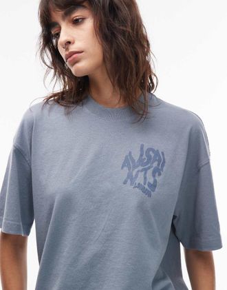 AllSaints Orlando Etta - T-shirt - Bleu pâle