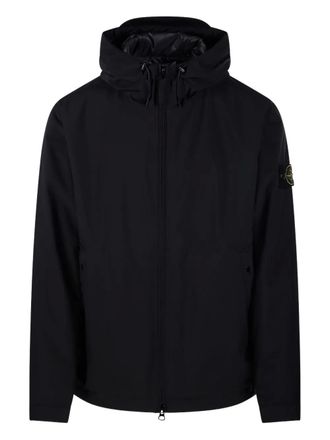 Stone Island veste zipp&eacute;e &agrave; capuche - Noir