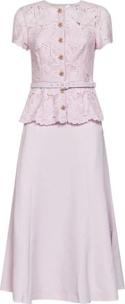 Self Portrait Femme, Robes, Rose, Taille: 36 FR 020M Midi Dress