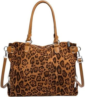 Generic Sac &agrave; main en daim synth&eacute;tique pour femme avec bandouli&egrave;re r&eacute;glable et poign&eacute;e sur le dessus, grande capacit&eacute; pour voyage, shopping, usage quotidien, 