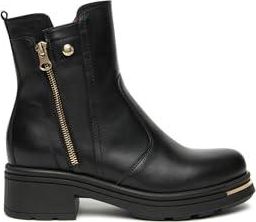 Nero Giardini I514860D Bottines Femme en Cuir - Noir 39 EU