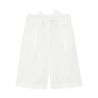 Patrizia Pepe Damen, Shorts, Wei&szlig;, SGr&ouml;&szlig;e