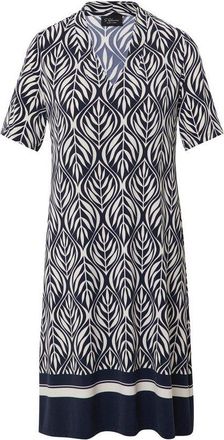 s.Oliver Midikleid Kleid Kurzes Jerseykleid mit V-Ausschnitt
