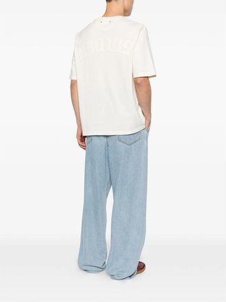 Golden Goose Distressed Cotton T-Shirt - White