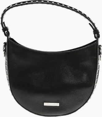 Dsquared2 Leather Hobo Bag with Studs Dsquared2
