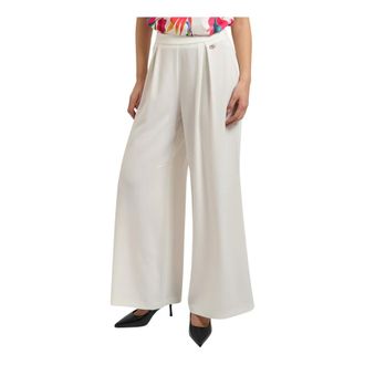 Yes-Zee YES Zee, Femme, Pantalons, Blanc, Taille: 44 FR Pantalon large taille haute