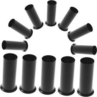 Angoily 15 Stück Kerzenfassungshülsen Metall Schwarz Lampensockel Zubehör Für Hängelampen Und Deckenlampen Ersatzteile Für Kristallleuchten