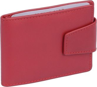 LEAS Scheckkartenhülle, Scheckkartenmappe Echt-Leder, rot Card-Collection