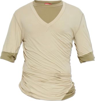 Diesel Homme, Tops, Vert, Taille: XL T-Moody-Plain T-shirt