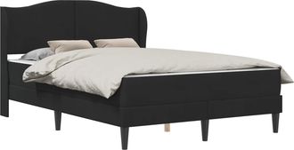 vidaXL Struttura Del Letto Con Testiera 2 Pz Nero 120 X 190 Cm Velluto Vidaxl