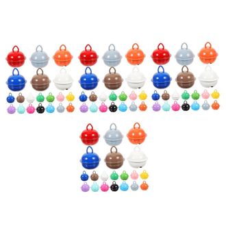 Angoily 200 STK. Bunte Eisen Glöckchen zum Basteln Langlebige DIY Anhänger für Schmuck Weihnachtsdeko Armbänder und Taschen Umweltfreundlich Klingend Vielseit