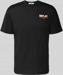 Replay Regular Fit T-Shirt mit Logo-Stitching
