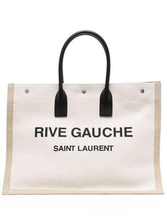Saint Laurent Rive Gauche Shopper - Nude