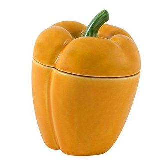 Bordallo Pinheiro 142,2 cm inch Bordallo Pinheiro Poivre d&eacute;coratifs Conteneur Box jaune