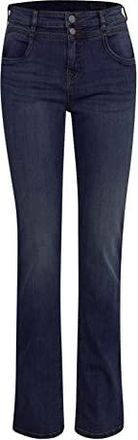 Fransa FRZomal Pantalon en jean pour femme 5 poches avec stretch Rome Coupe droite, (Noos) Indigo Blue Denim (68820), 40