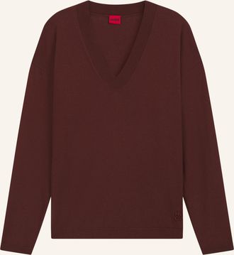 HUGO BOSS Hugo Sweater Sessarina Relaxed Fit braun