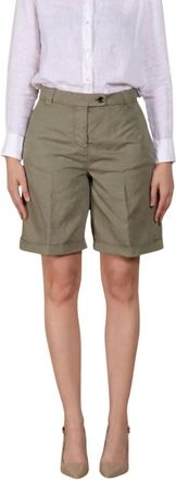 Mason's Femme, Shorts, Vert, Taille: 38 FR Brigitte Chino Bermuda