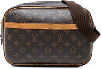 Louis Vuitton Hobo Bags - Monogram Reporter PM - Gr. unisize - in Braun - für Damen