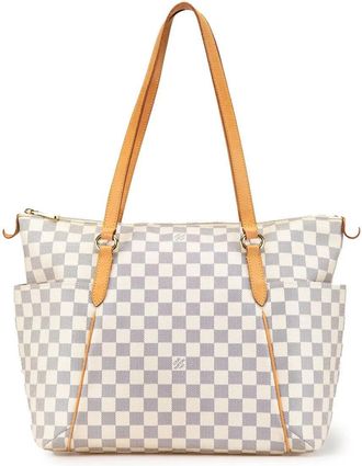 Louis Vuitton Shopper - Damier Azur Totally MM - Gr. unisize - in Wei&szlig; - f&uuml;r Damen