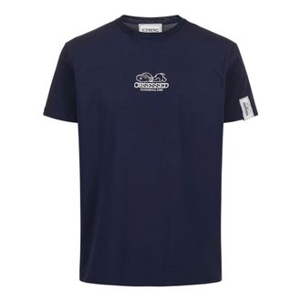 Iceberg Homme, Tops, Bleu, Taille: M T-shirt bleu ajusté avec patch Peanuts et logo brodé Iceberg