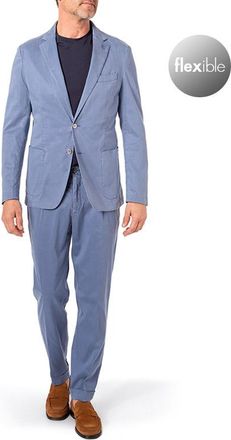 HUGO BOSS Herren Anzug blau Slim Fit