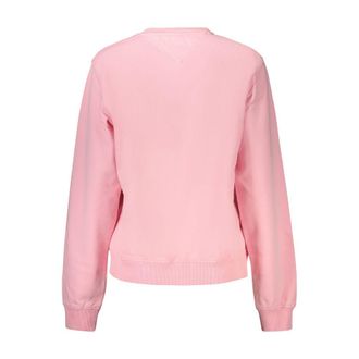 Tommy Hilfiger Logo-Print Cotton Sweatshirt - Pink