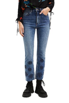 Desigual Womens UNICOR, 5053 Denim MEDIUM WASH Jeans, Blue, 34