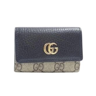 Gucci Pre-owned Pochette &agrave; Cl&eacute;s en Toile - Femme - Pre-owned - Noir - Taille: ONE Size