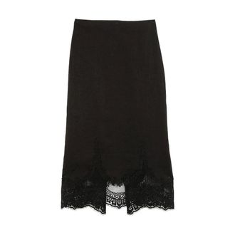 Twinset Femme, Jupes, Noir, Taille: 40 FR Midi Skirt