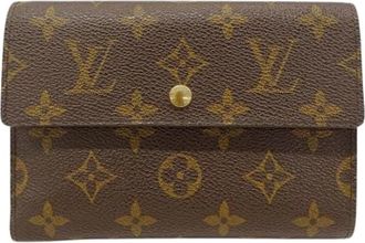 Louis Vuitton unisex, Pre-owned, Brun, Taille: ONE Size Portefeuille Tri-fold Pre-owned