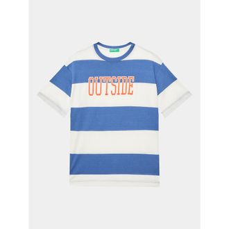 Benetton United Colors Of Benetton T-Shirt 3ZNBC10BN Blau Regular Fit