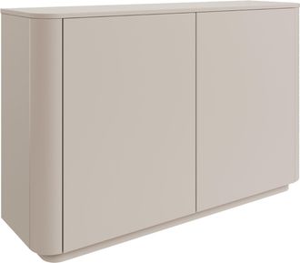 Selsey Selsey Luvio - Madia A 2 Ante Con 6 Scomparti, Bordi Arrotondati, 140 Cm, Grigio Cashmere